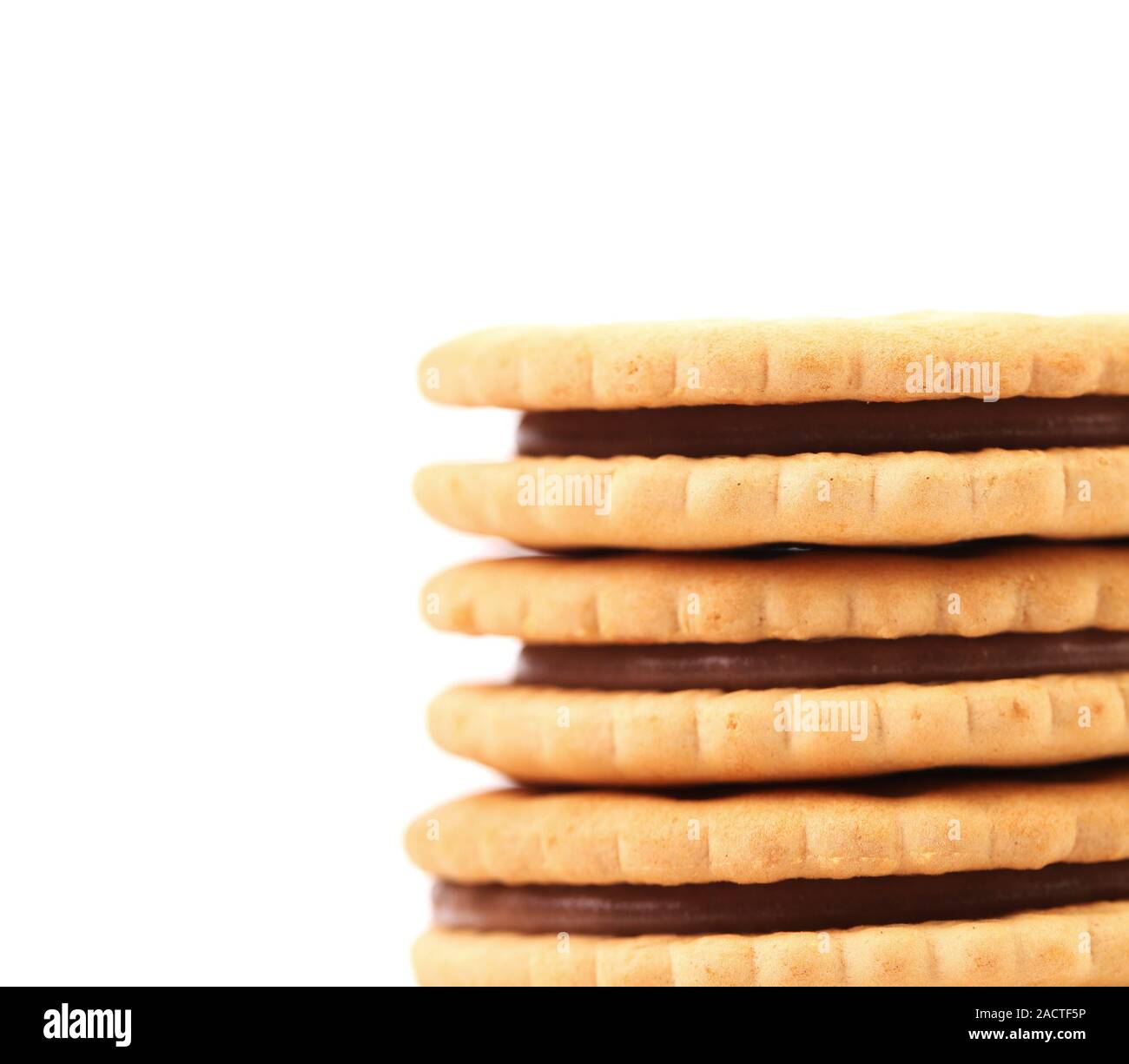 Stack of filled cookies Stock Photo - Alamy