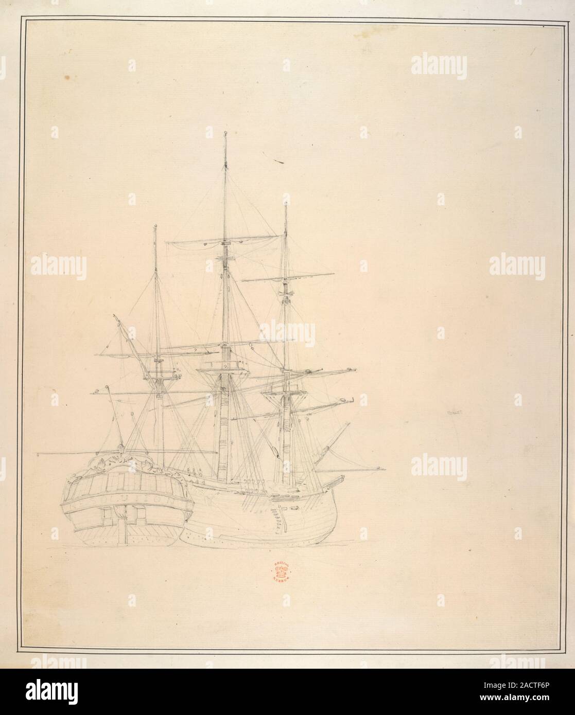 The 'Resolution', Whole drawing Drawing of the 'Resolution', made ...