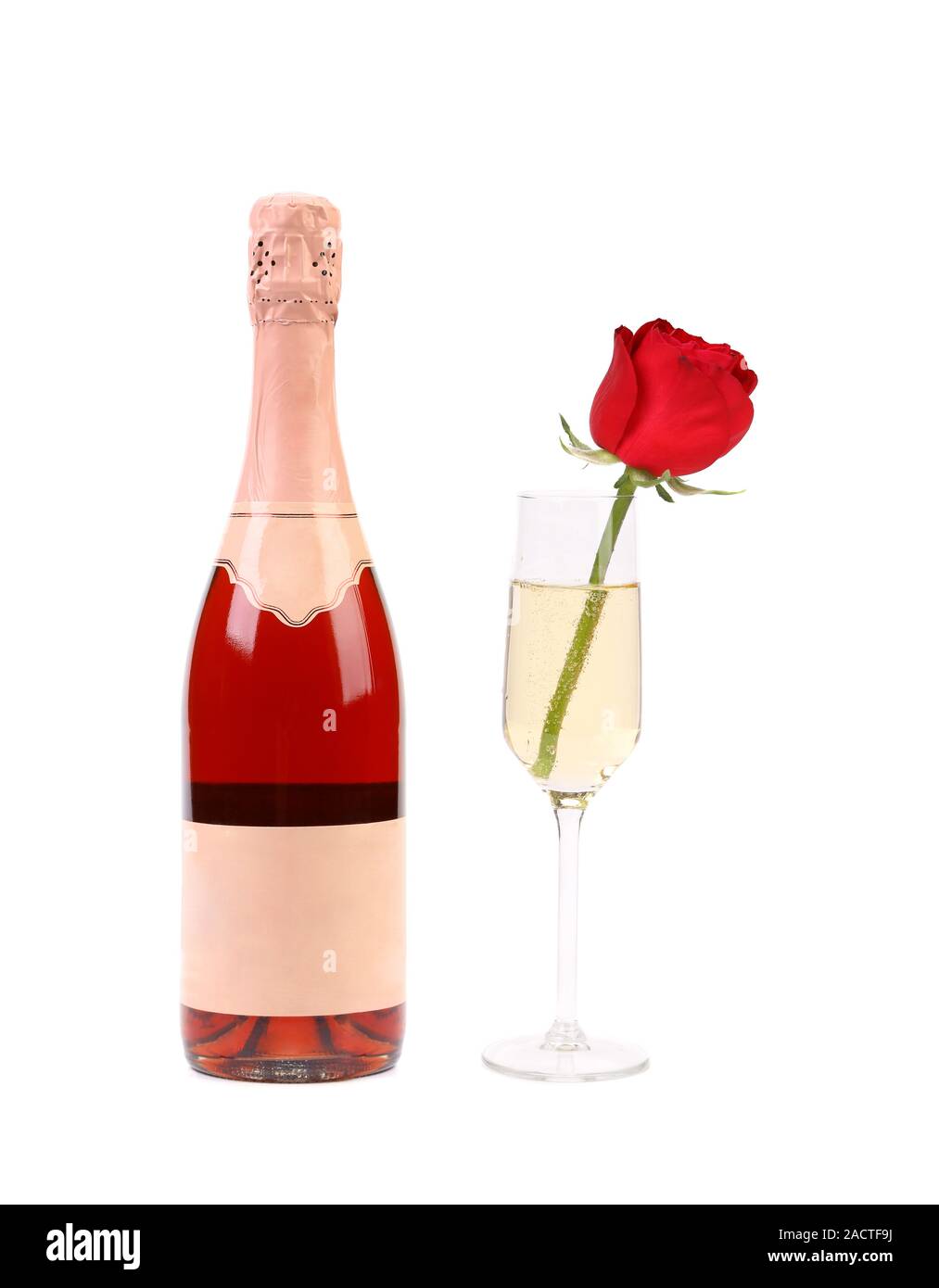 Rose wine glass bottle hi-res stock photography and images - Alamy
