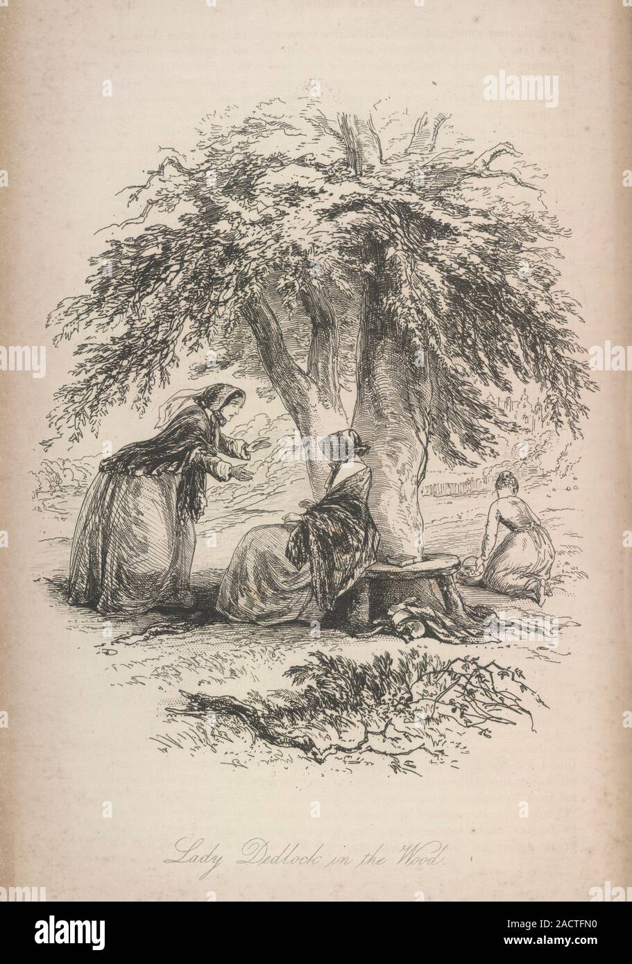 Lady Dedlock, Illustration for 'Bleak House', by Charles Dickens ...