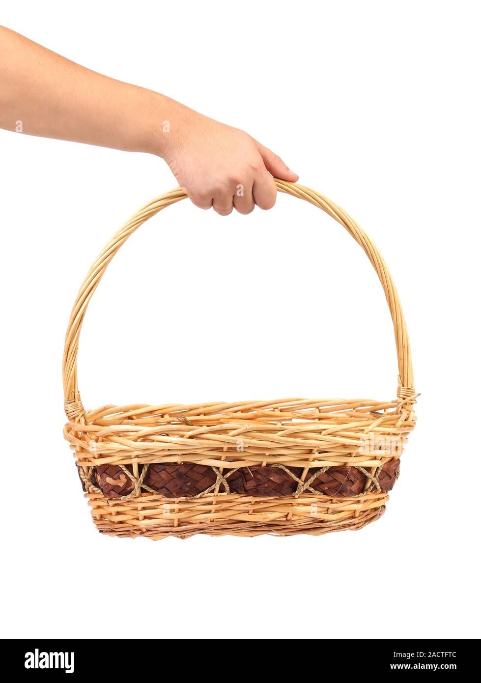 Vintage weave wicker basket Stock Photo - Alamy