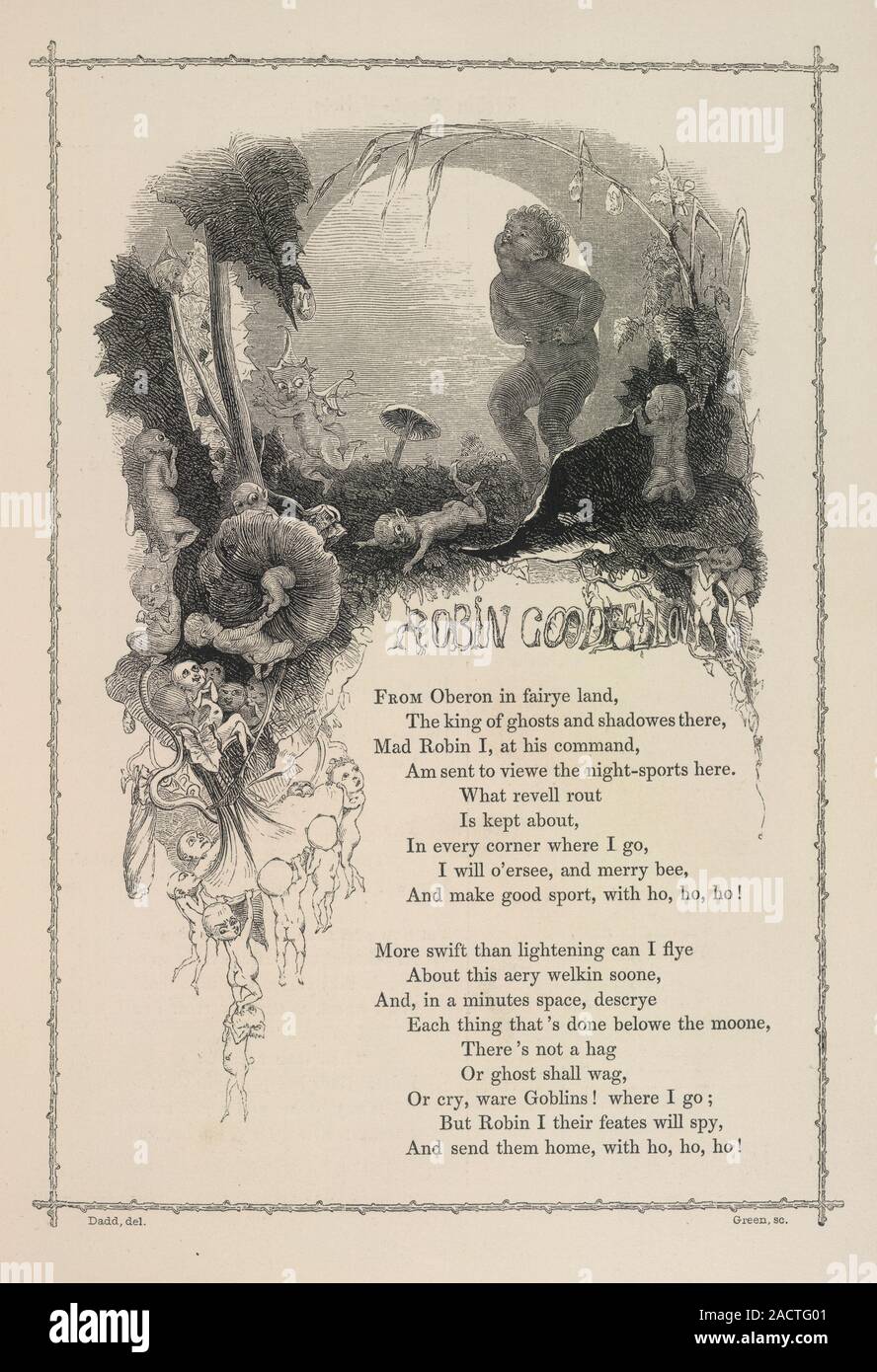 Robin Goodfellow, Illustration depicting Robin Goodfellow, from 'A ...