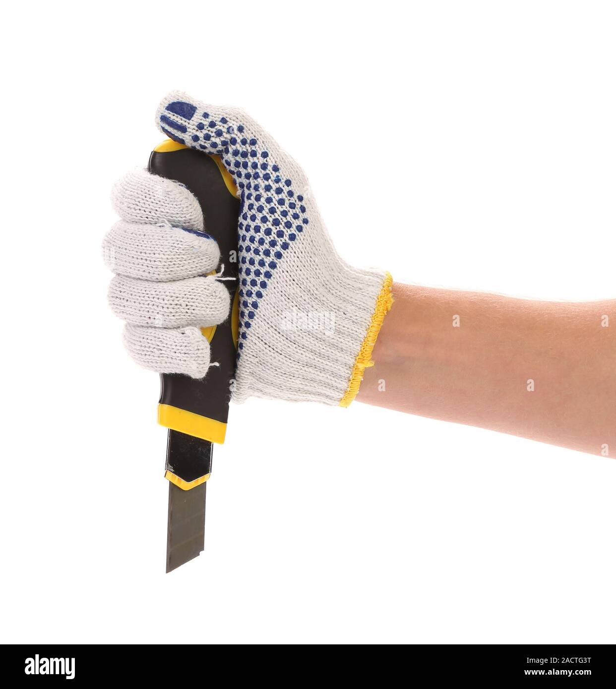 Hand holding sharp razor blade hi-res stock photography and images - Alamy