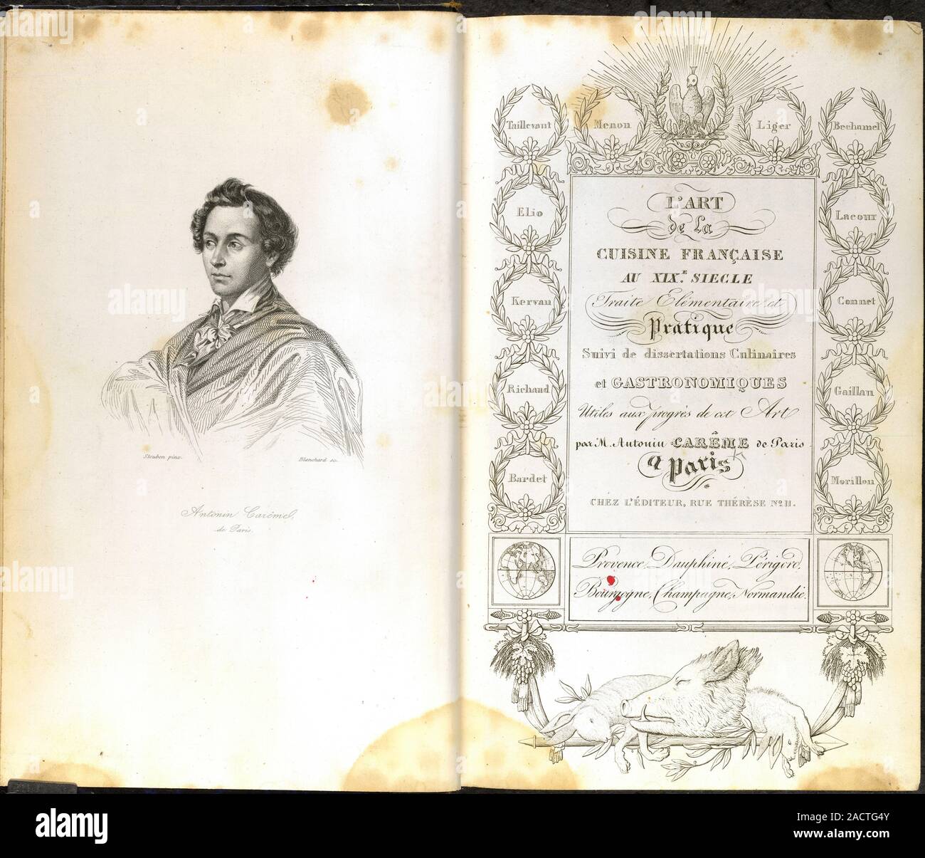 Marie Antonin Careme from The Art of French cuisine in the nineteenth ...