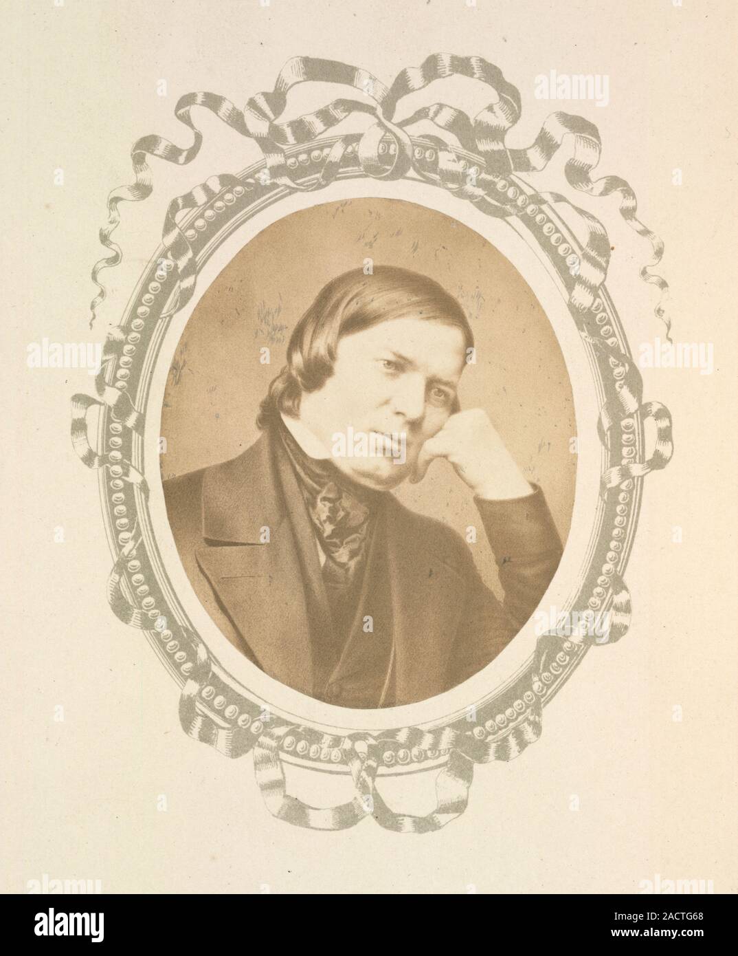 Robert Schumann, Robert Alexander Schumann (1810-1856). German composer. Portrait. Image taken ...