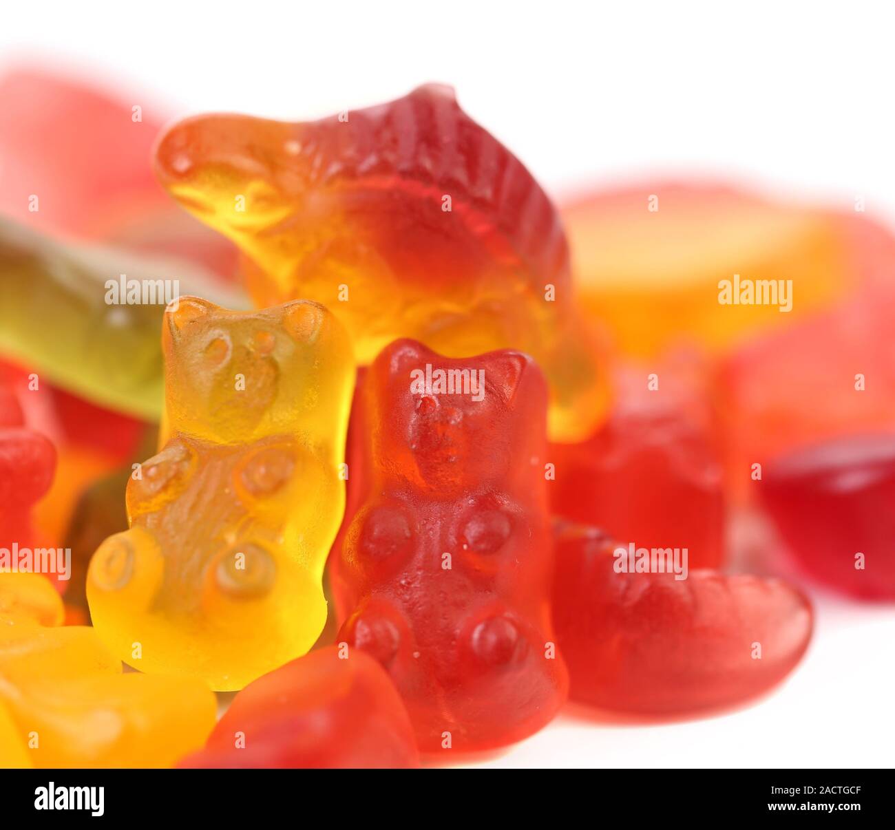 Heap of fruit-paste sweets. Animals candies Stock Photo - Alamy
