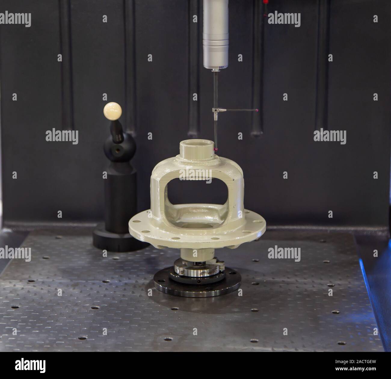 CNC Coordinate Measuring Robotic Machine measuring dimension on ...