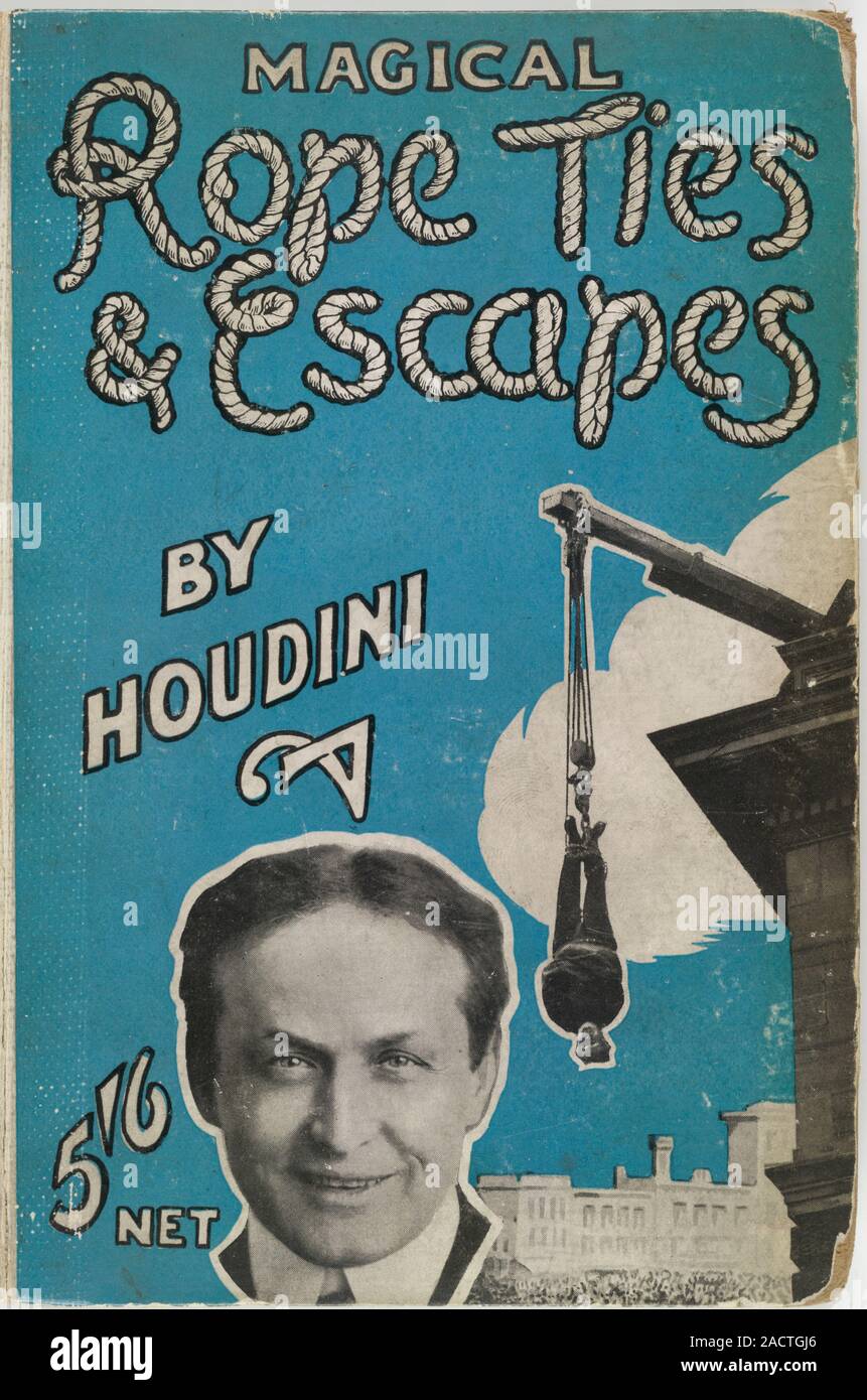 Front cover of Magical rope ties by Harry Houdini Stock Photo - Alamy