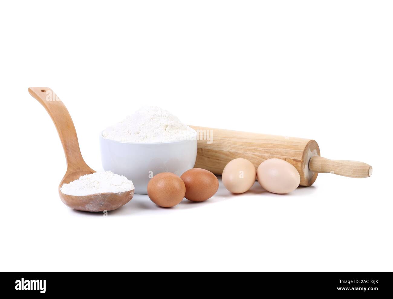 Composition of flour and eggs Stock Photo - Alamy