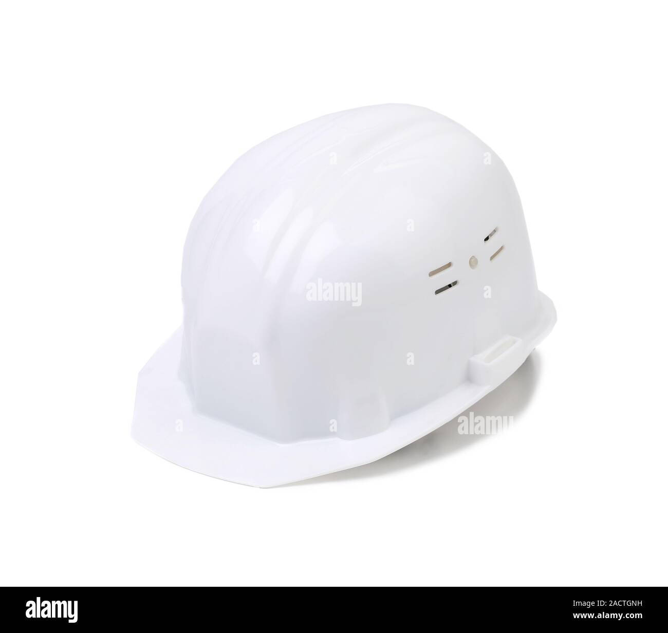 Closep of white hard hat Stock Photo - Alamy