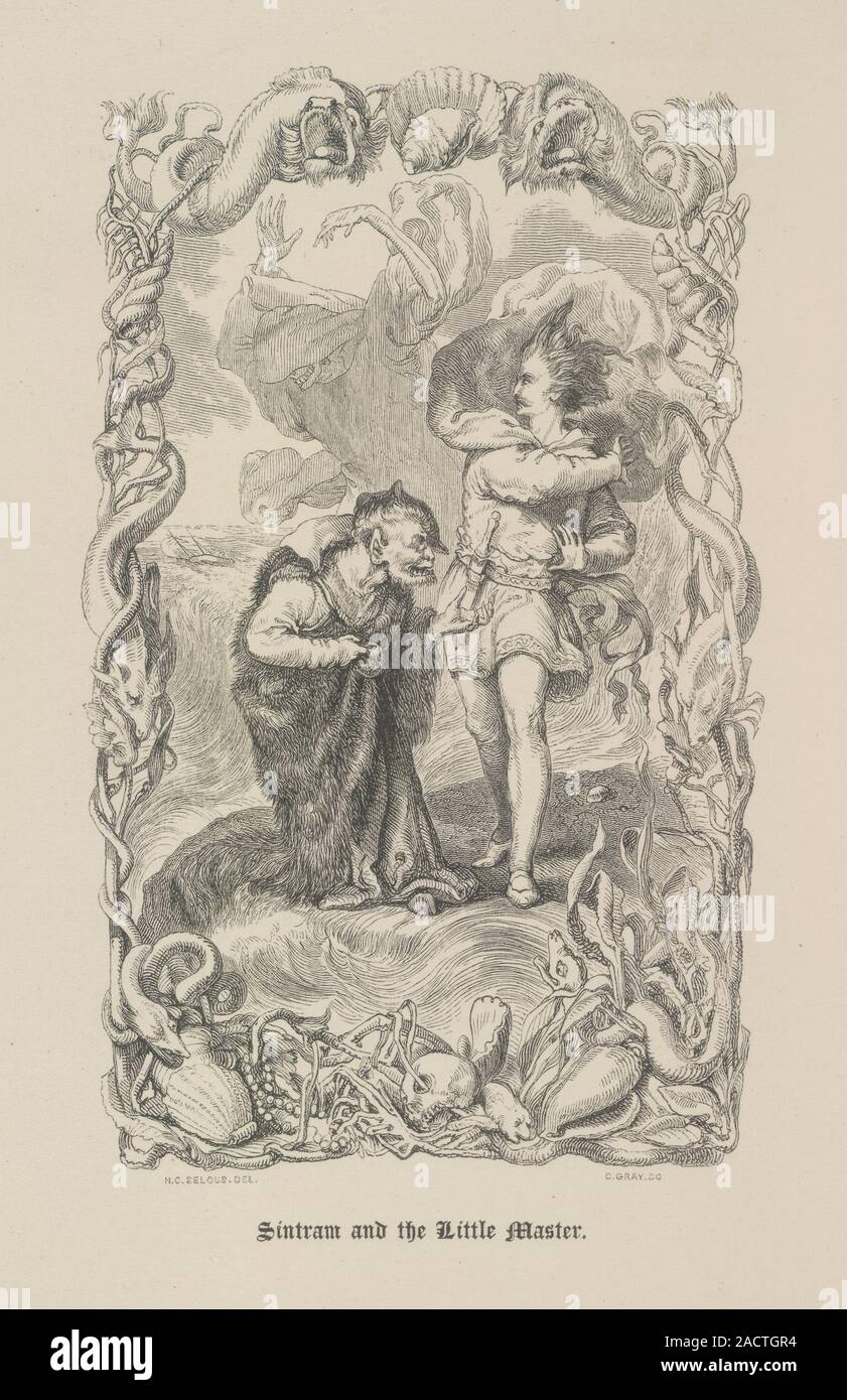 Sintram and the little master Stock Photo - Alamy