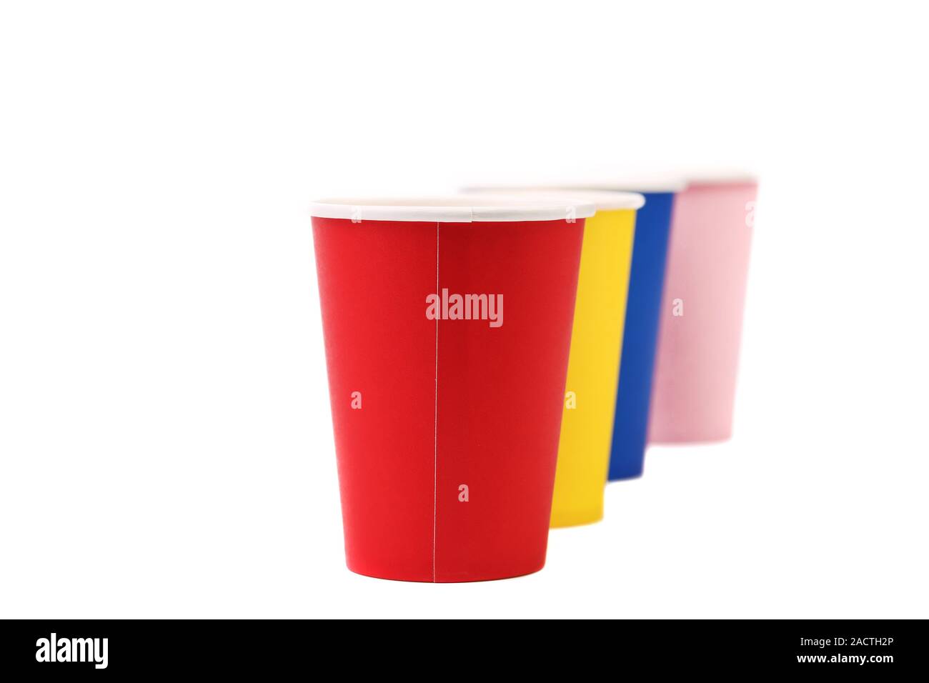Colorful paper coffee cup Stock Photo - Alamy