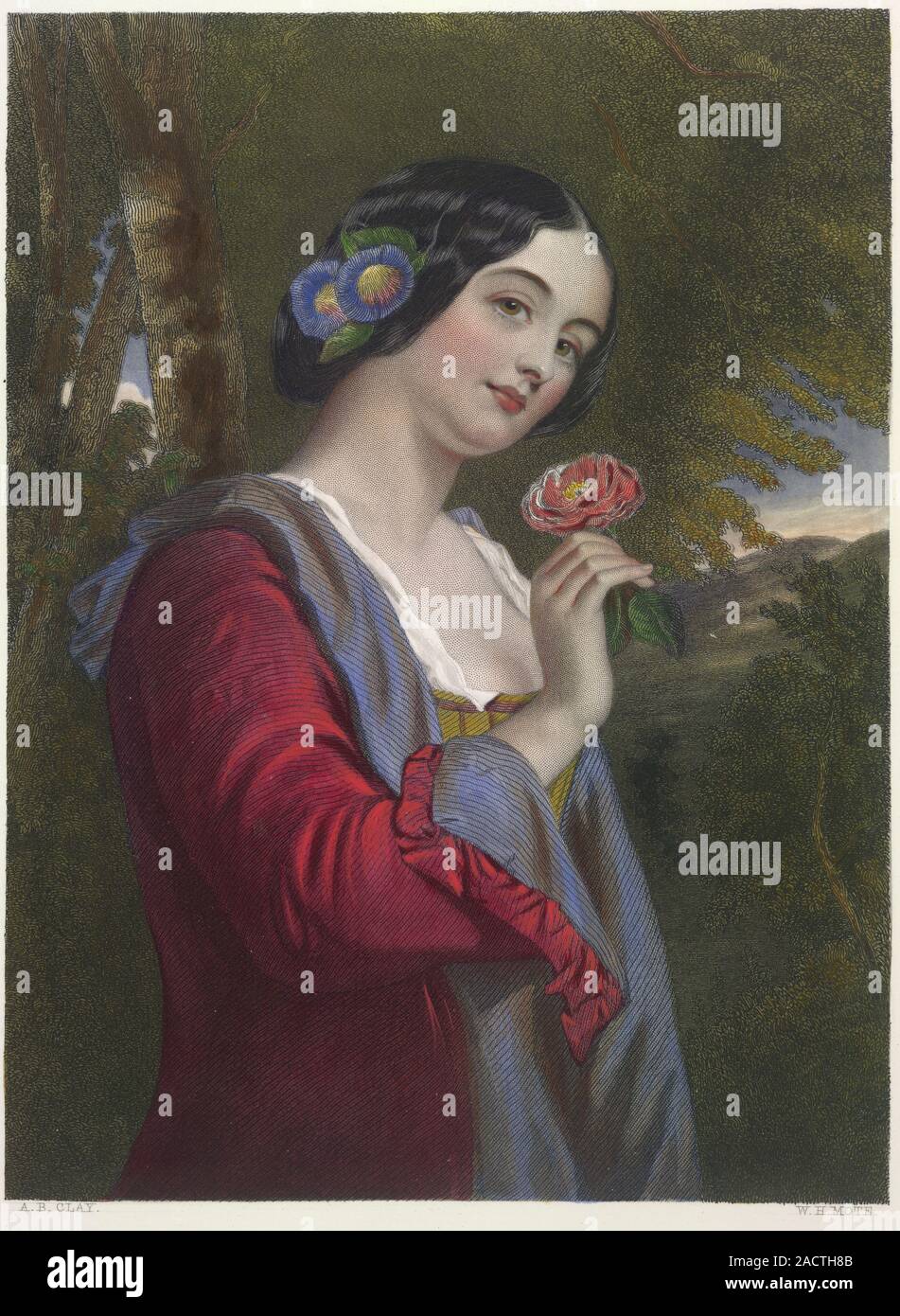 Celia, Celia, a portrait. Illustration for a poem, 'To Celia' , by Ben ...