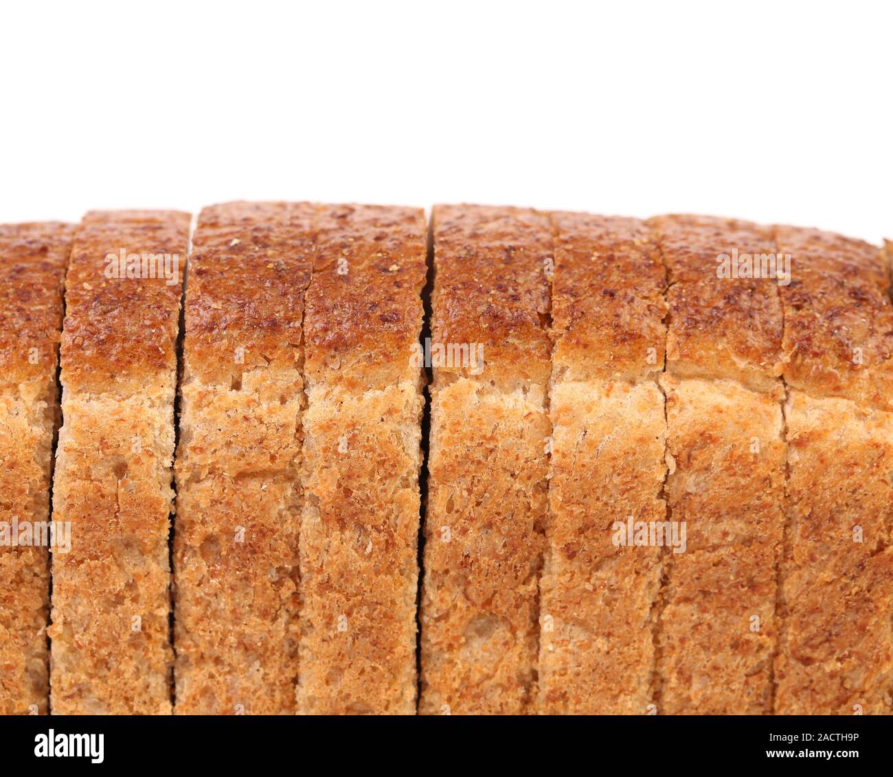 Sliced bread isolated on white Stock Photo - Alamy