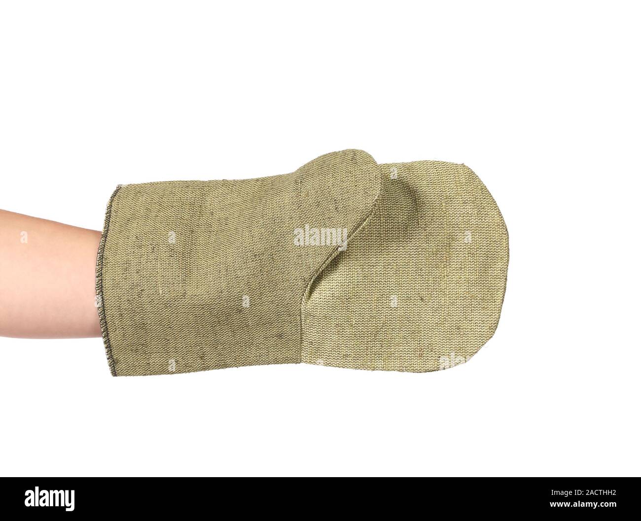 Working gauntlet on hand Stock Photo - Alamy