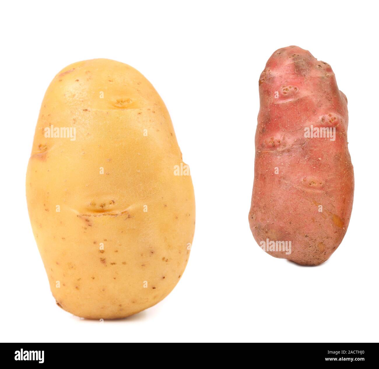 Two different fresh potatoes Stock Photo - Alamy