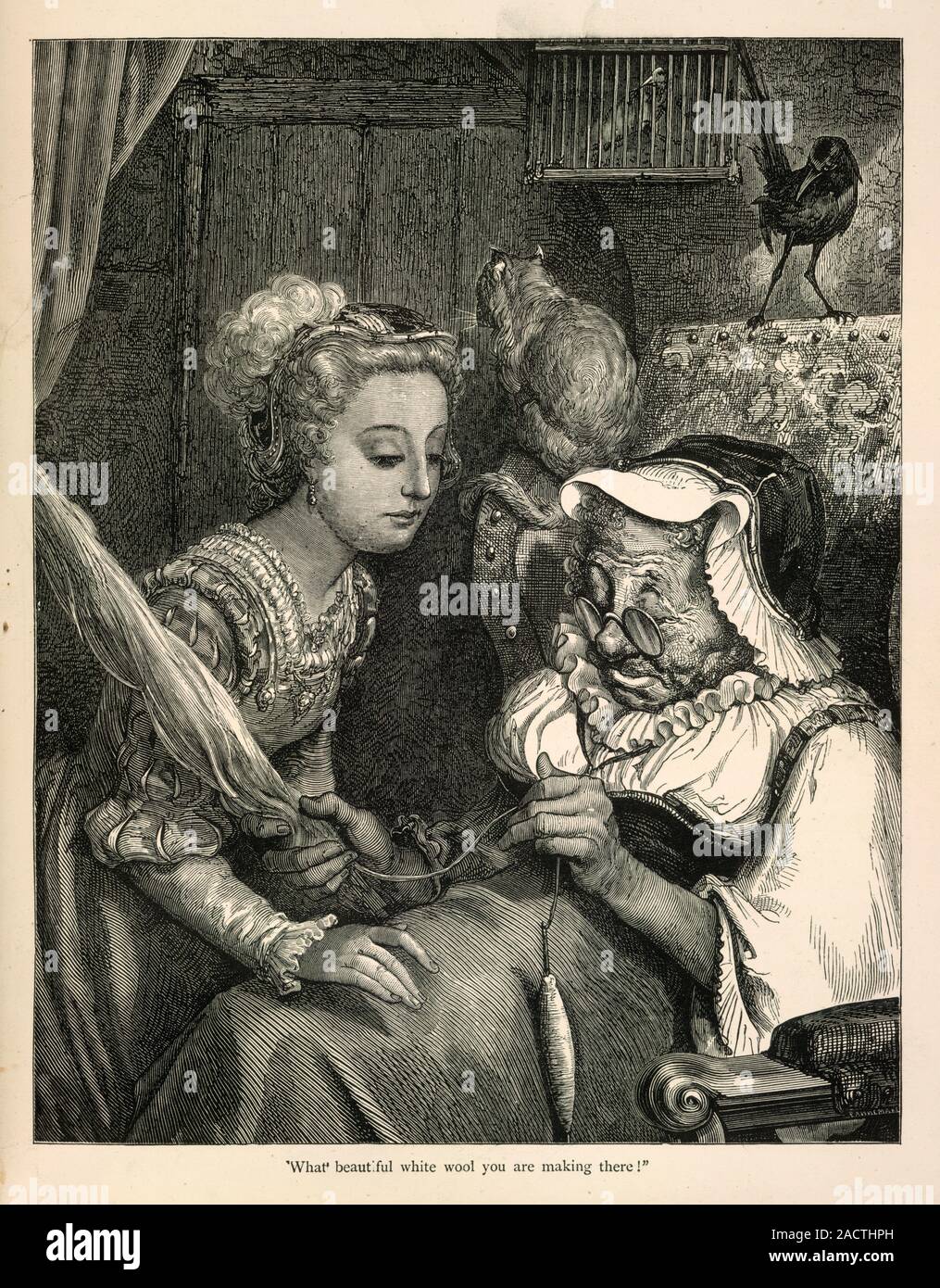 Sleeping beauty from Brothers Grimm children's fairytale involving a ...