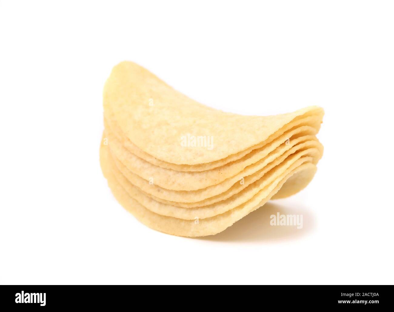 Closeup of potato chips stack Stock Photo - Alamy