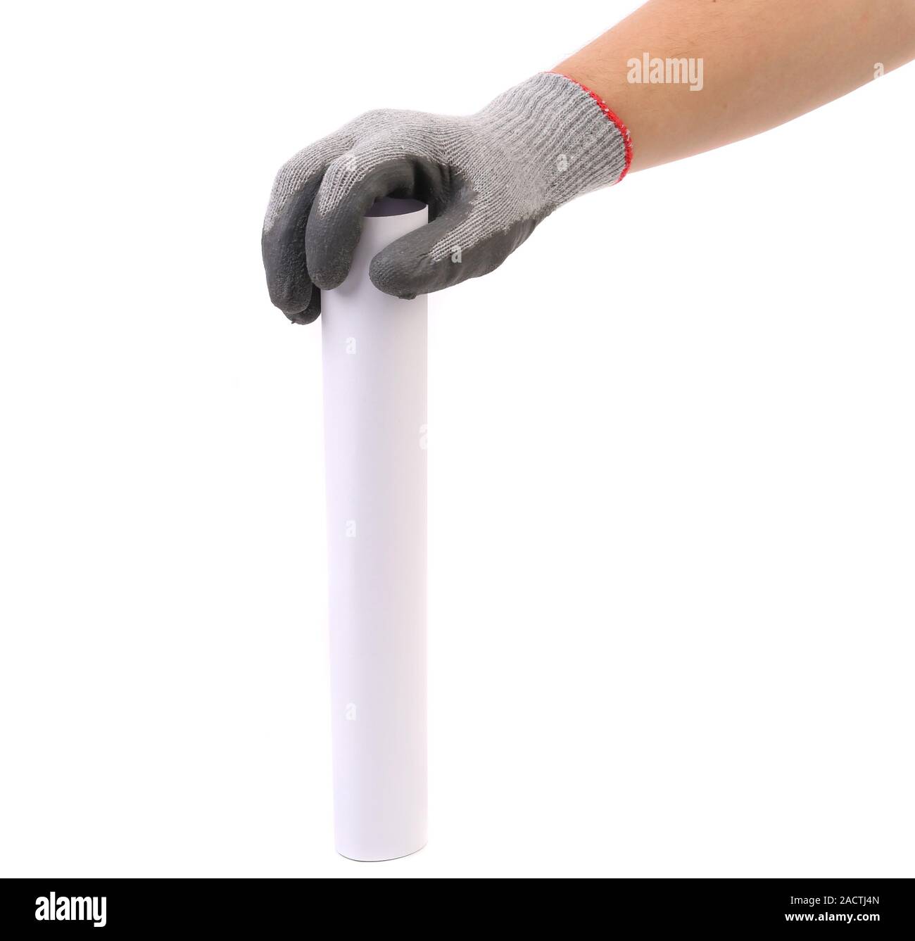 Hand holding rolled paper Stock Photo - Alamy