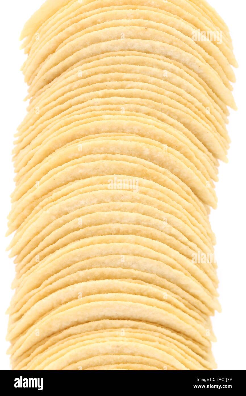 Stack of potato chips Stock Photo - Alamy