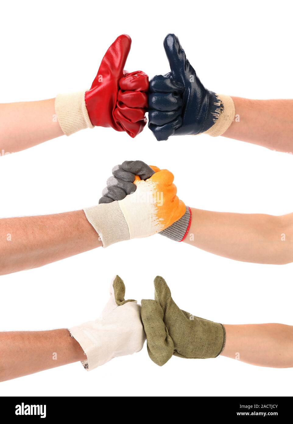 Different congratulations with hands Stock Photo - Alamy