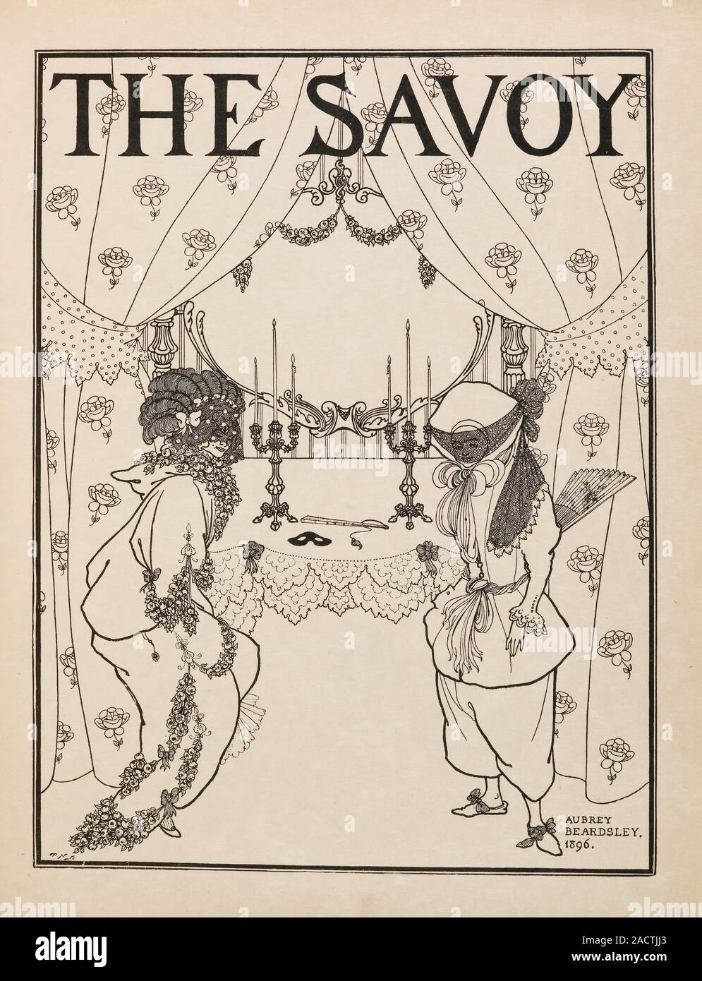 Title page for No.1 of The Savoy. Author Aubrey Vincent Beardsley ...