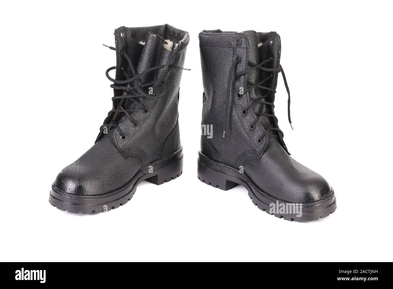 Pair of working boots Stock Photo - Alamy