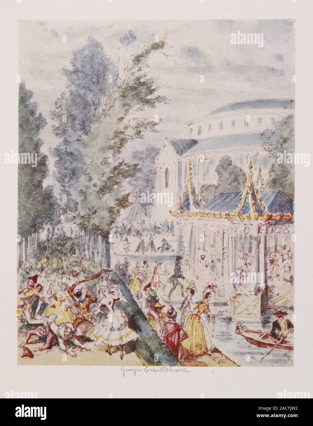 Social occasion, Colour illustration for 'The Miser's Daughter', by ...