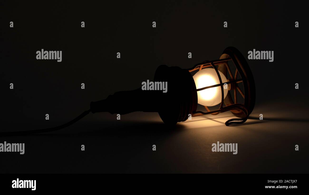 Old vintage light from the 70s, isolated Stock Photo - Alamy