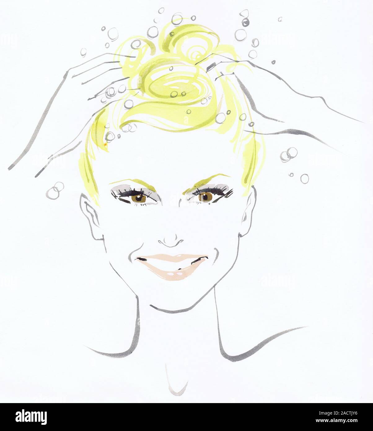 Hand washing hygiene Cut Out Stock Images & Pictures - Alamy