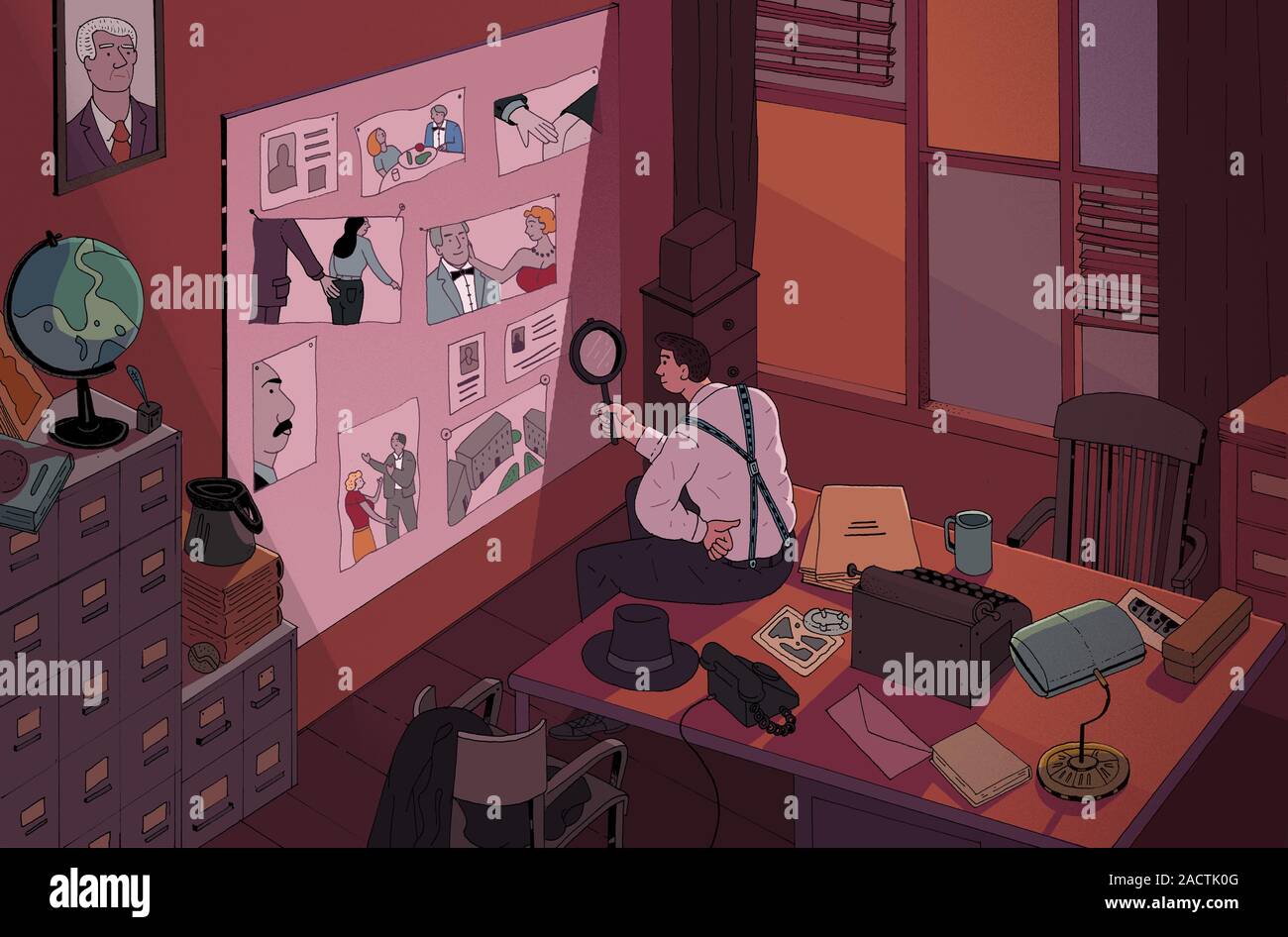 Man writing in vintage typewriter hi-res stock photography and images ...