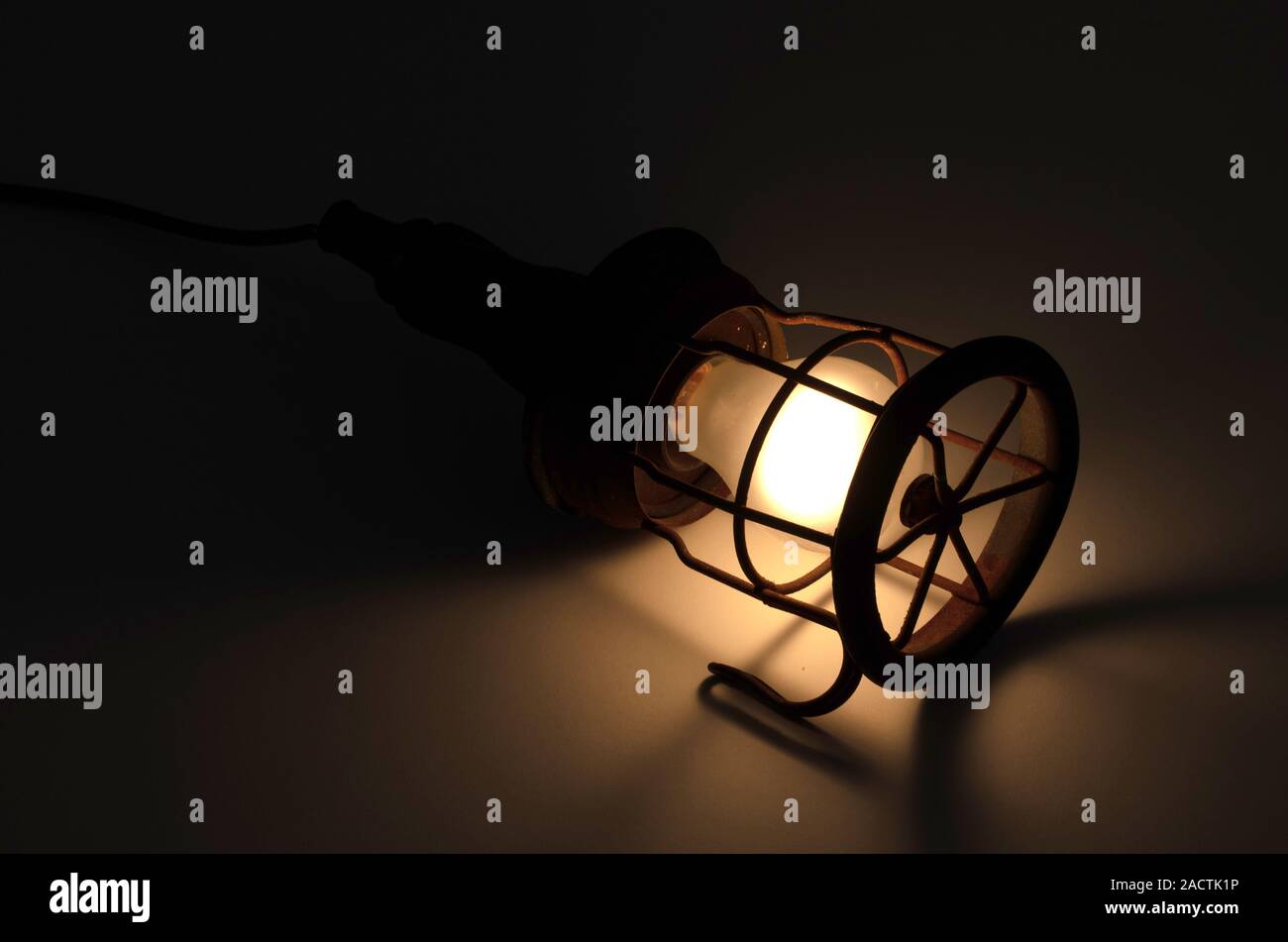 Old vintage light from the 70s, isolated Stock Photo - Alamy