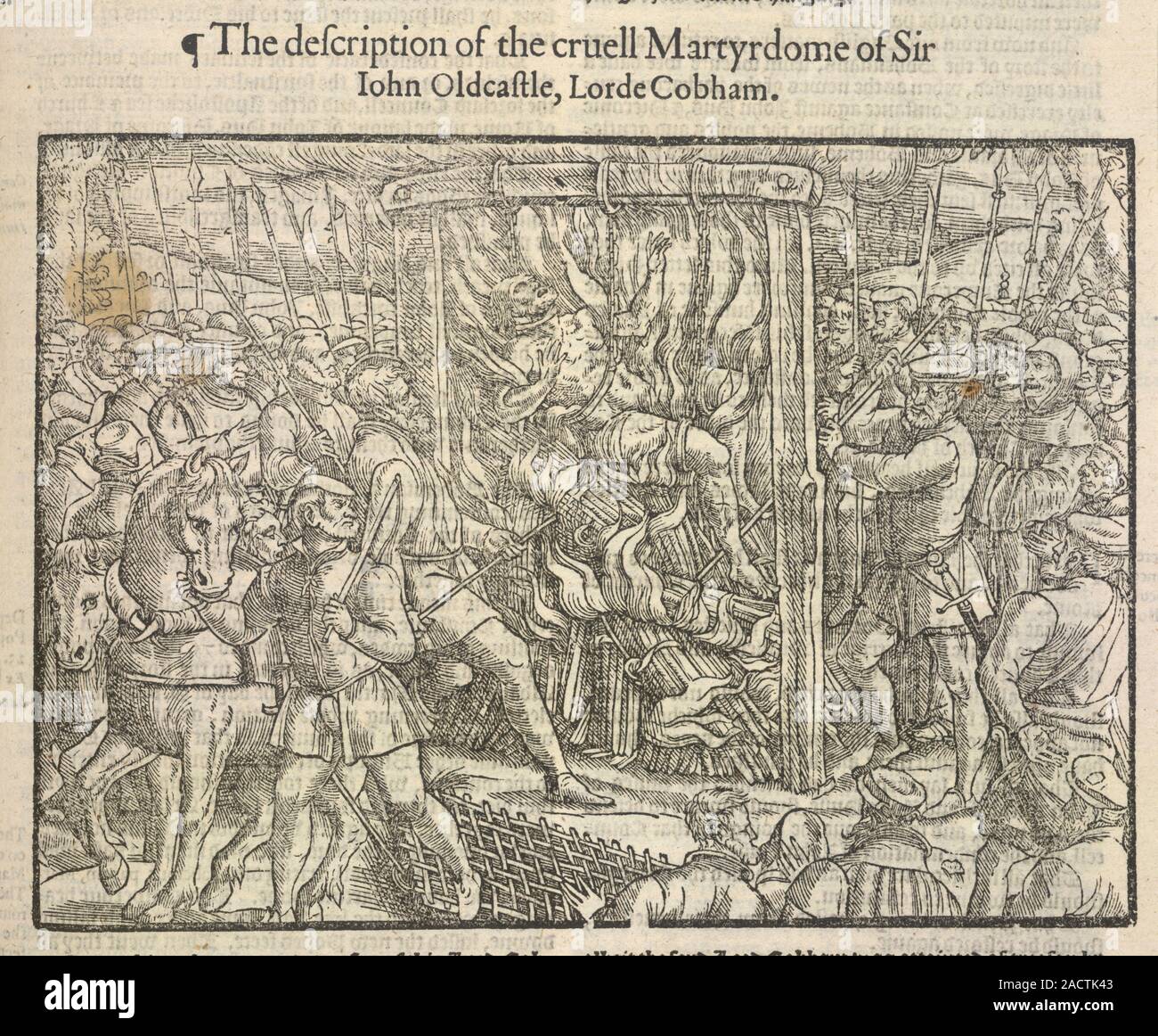 Martyrdom of Sir John Oldcastle, Lord Cobham Stock Photo - Alamy