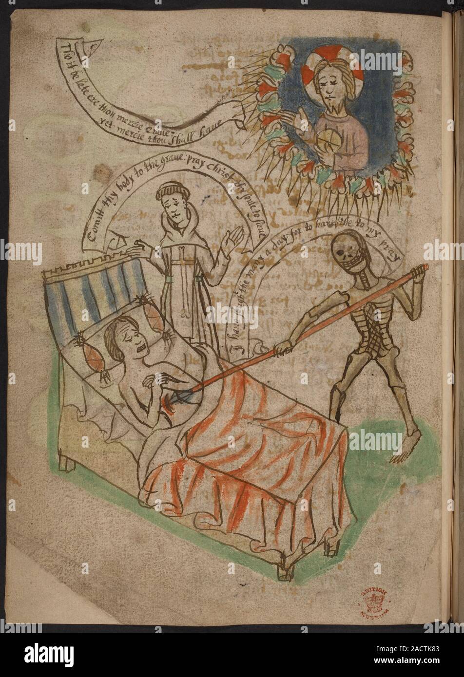 Drawing of a death-bed, Drawing of a death-bed. The Desert of Religion ...