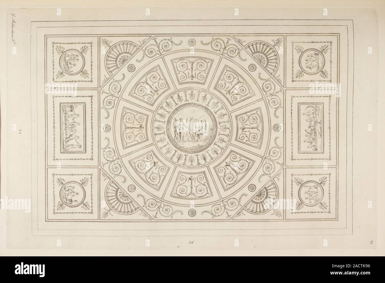 Architectural design of a ceiling Stock Photo - Alamy