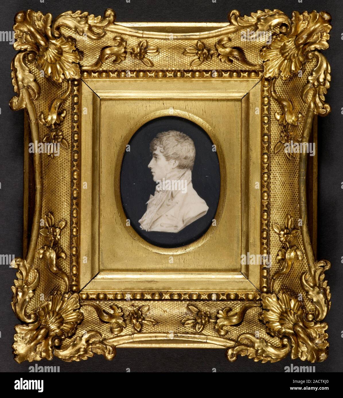 Robert Sutherland, Bust length cameo portrait in grisaille of Robert ...