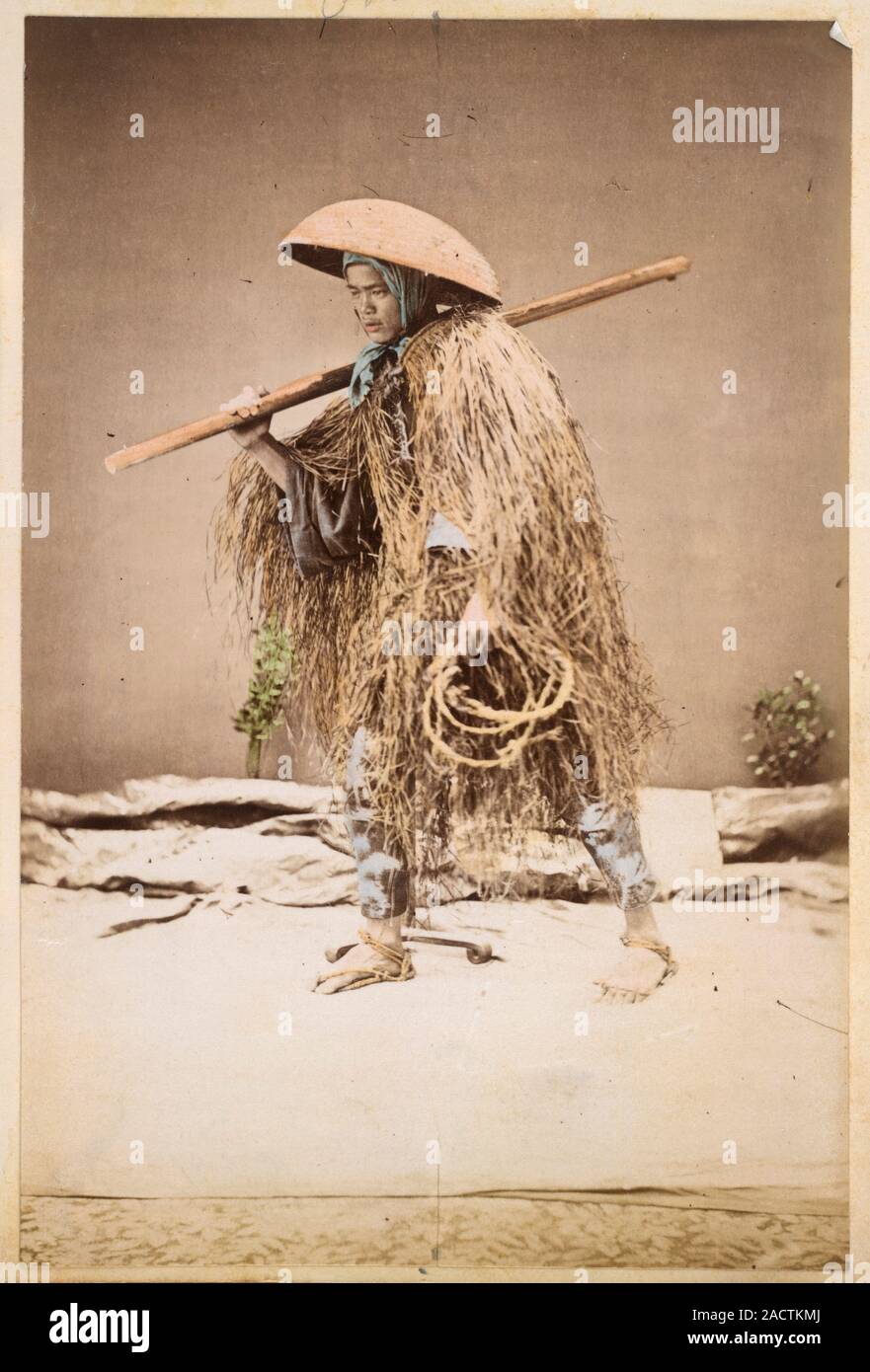 A Japanese Coolie, Photograph No. 17. Photograph of a Japanese coolie ...
