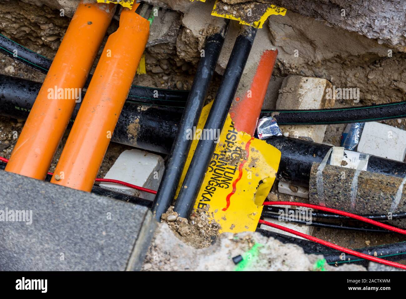 Construction site for infrastructure Stock Photo - Alamy
