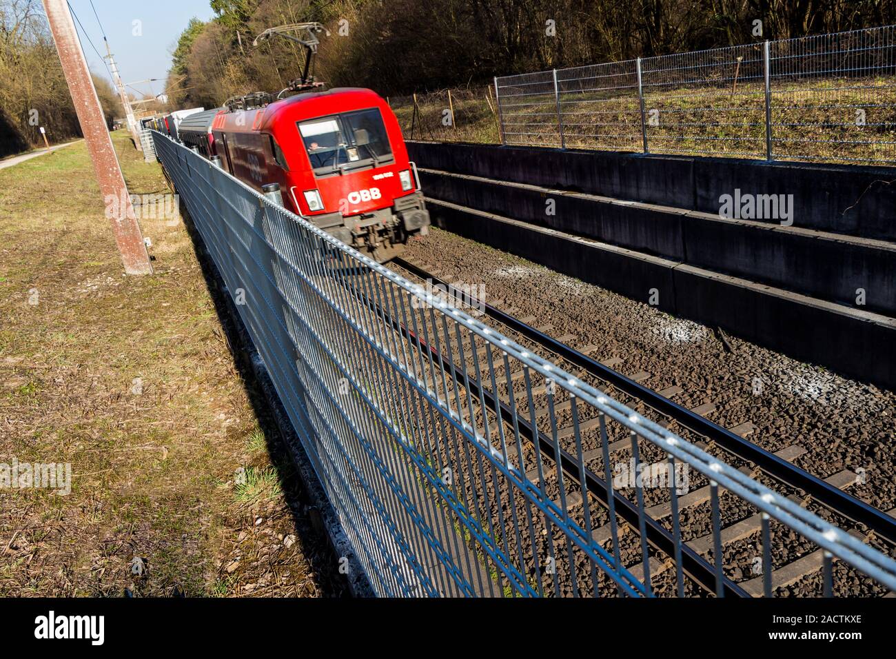 ÖBB freight train Stock Photo - Alamy