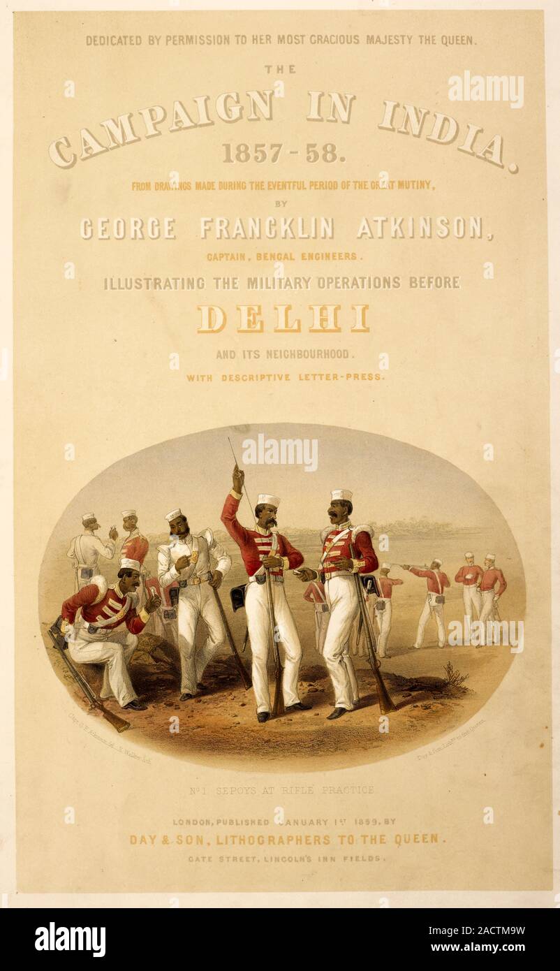 Sepoys at rifle practice from the campaign in India. Author George ...