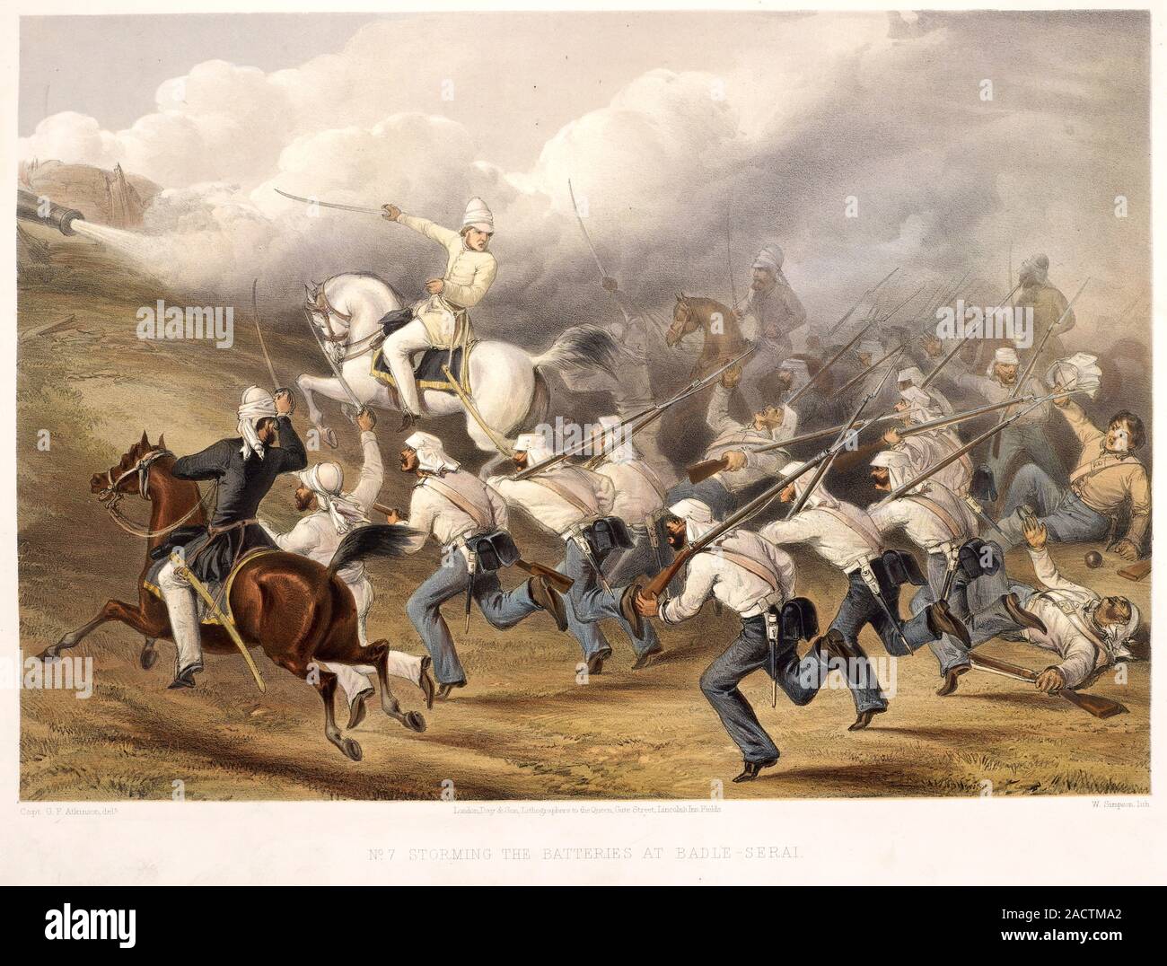 Storming the batteries at Badle - Serai from the campaign in India ...