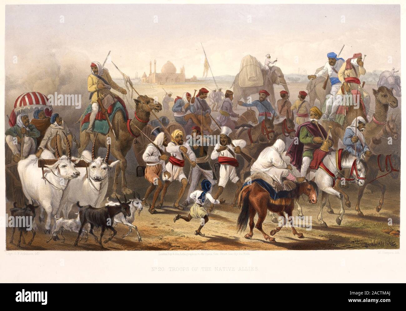 Troops of the native allies from the campaign in India. Author George ...