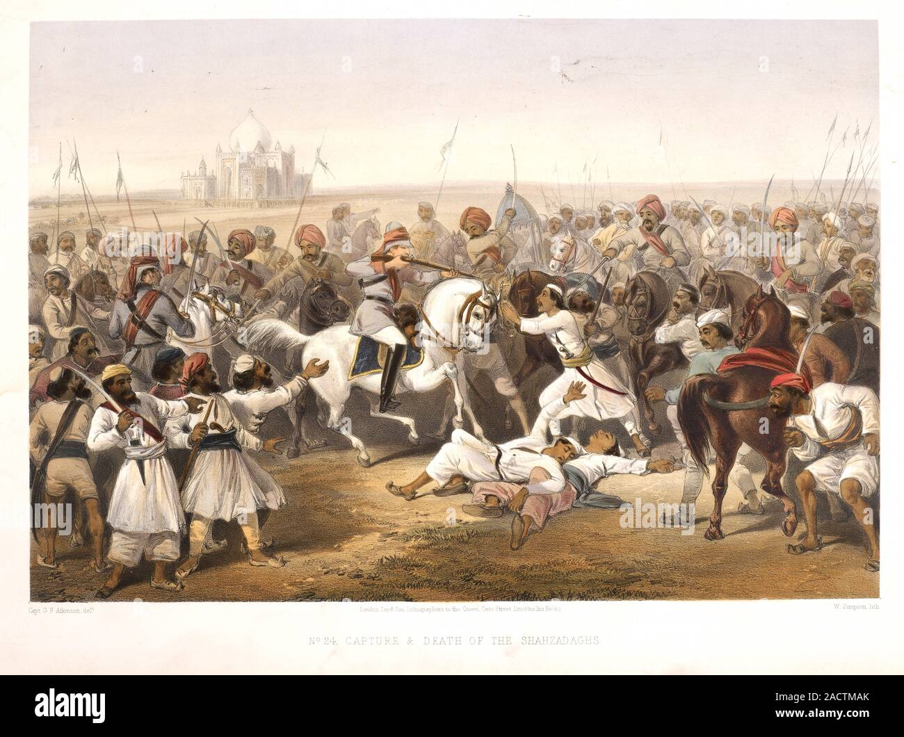 Capture and death of the Shahzadaghs from the campaign in India. Author ...