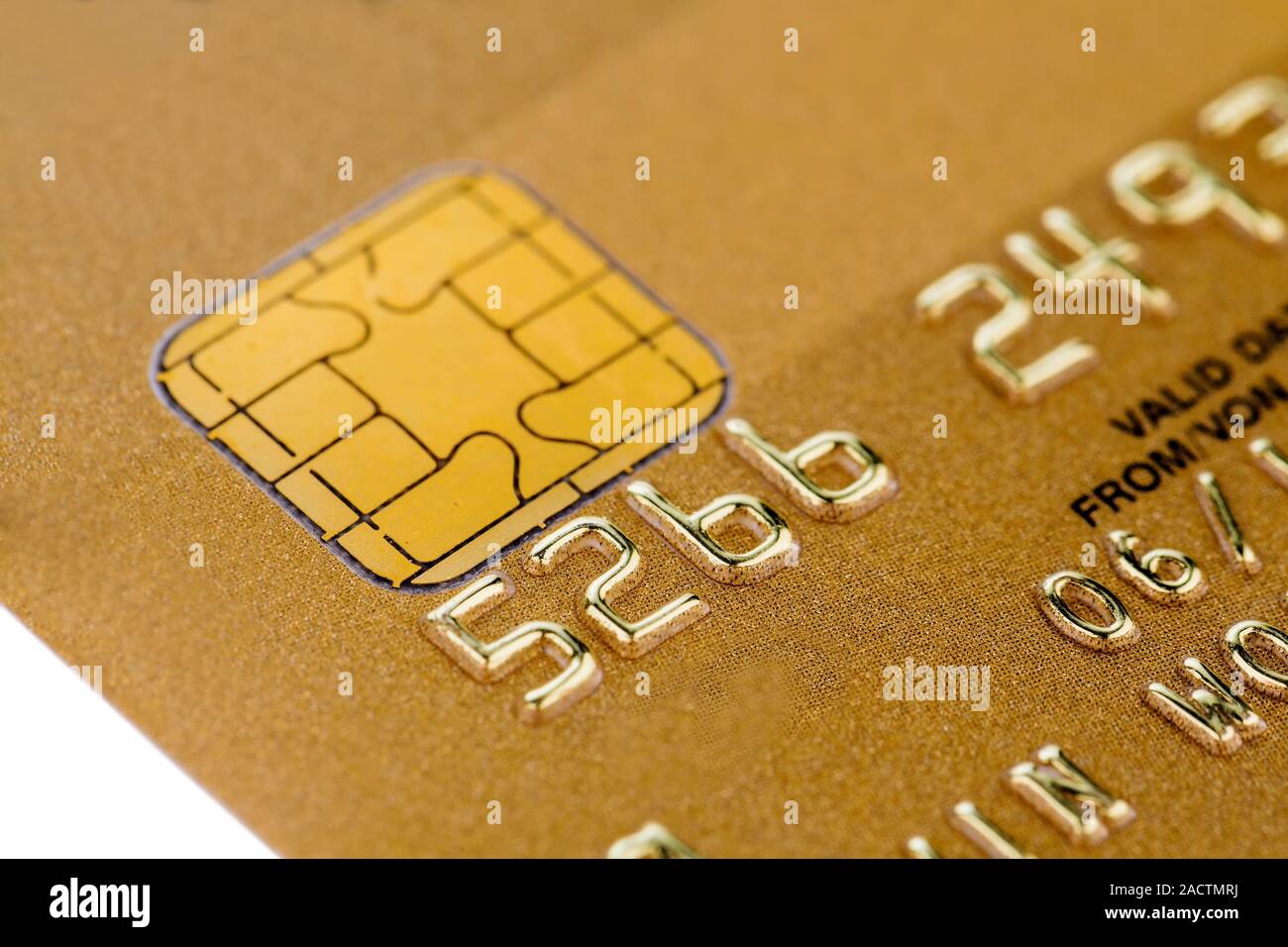 Golden Credit Card Stock Photo - Alamy