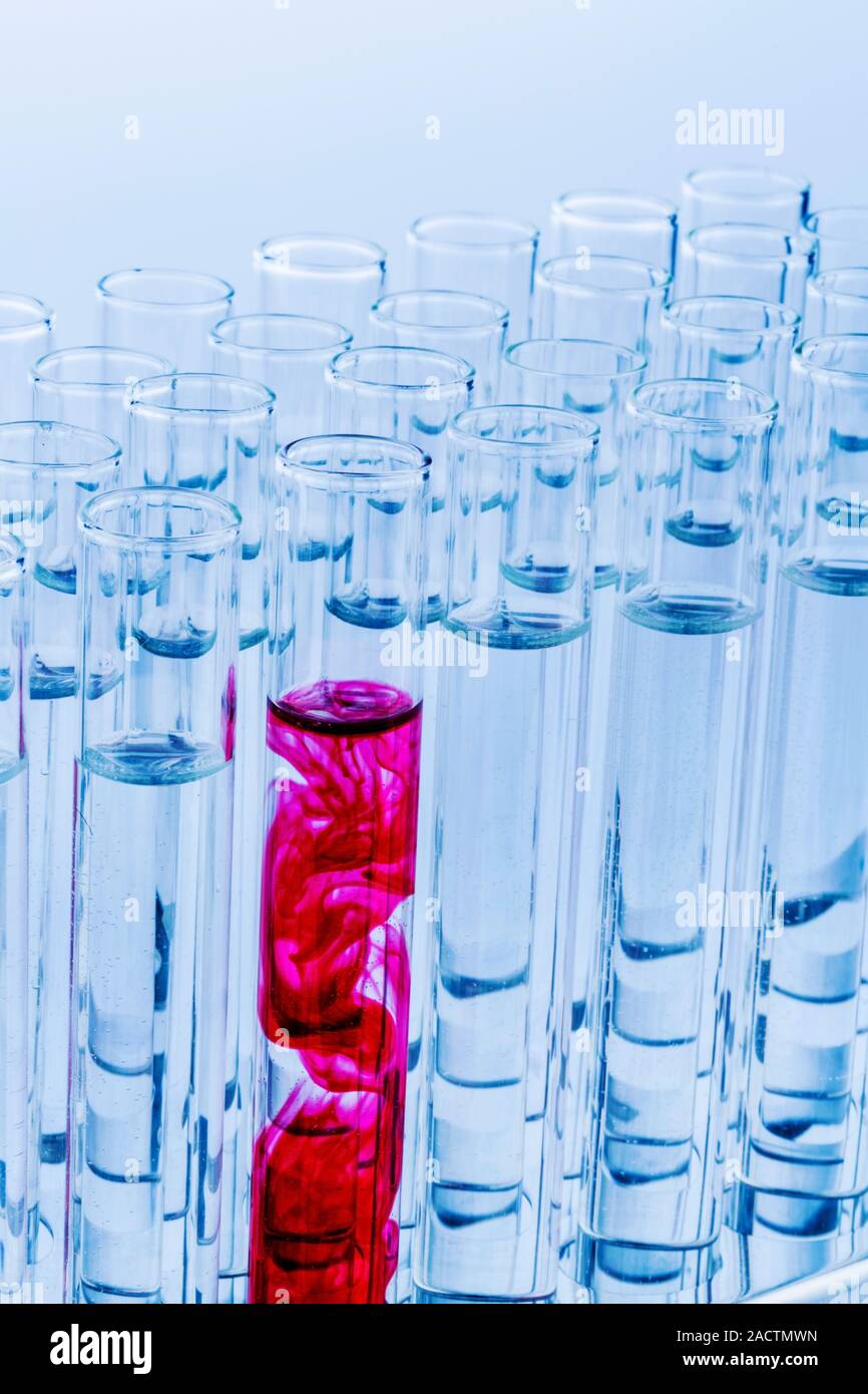 Laboratory glassware for testing in chemistry laboratory Stock Photo ...