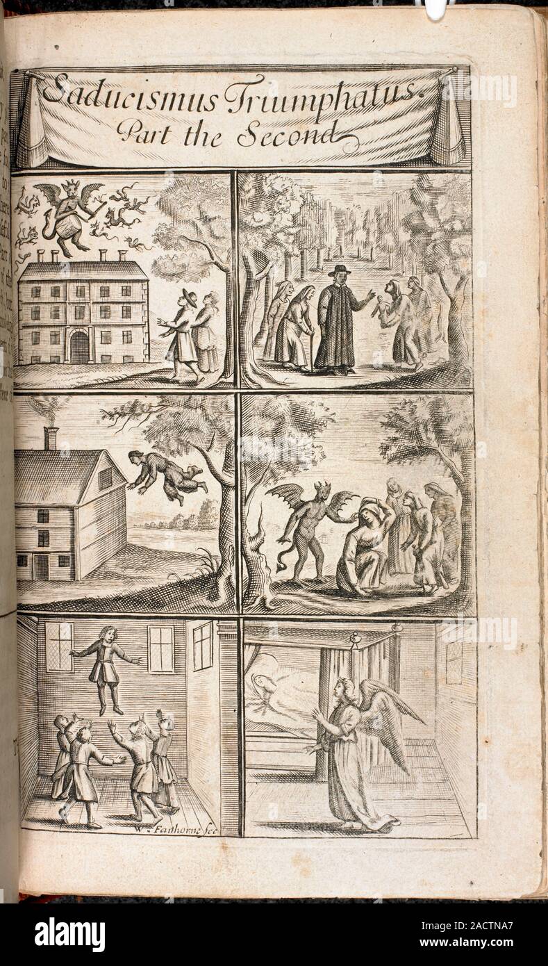 Scenes of levitation, and activities associated with witches and demons ...