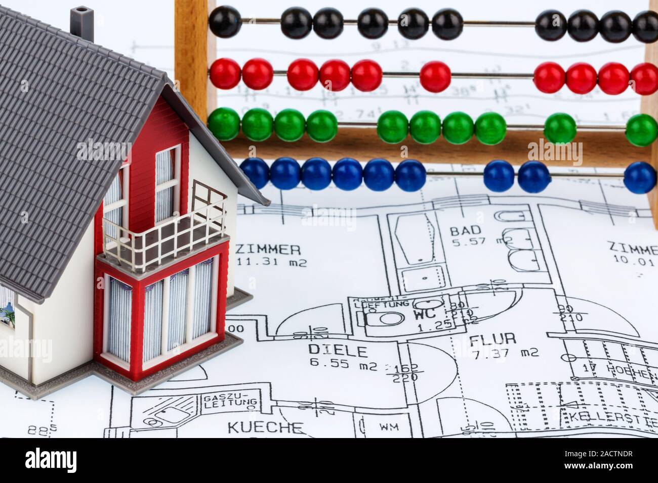 house, abacus, building plan Stock Photo - Alamy