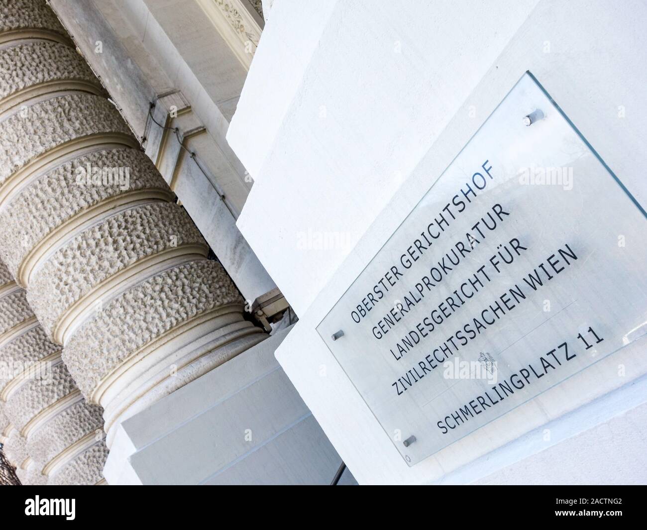 Vienna. Austria. Supreme Court Stock Photo - Alamy