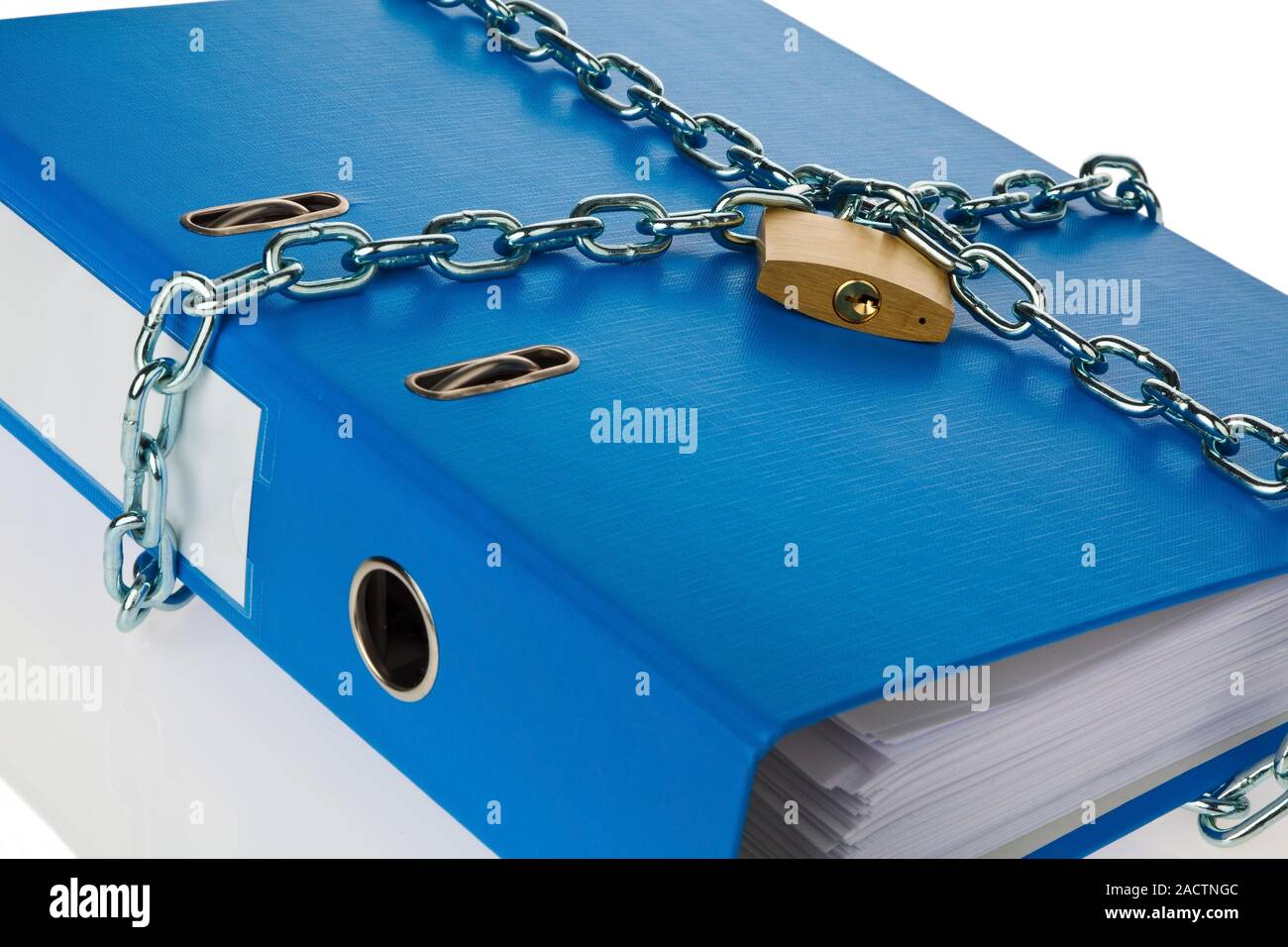 Files folder closed with chain Stock Photo - Alamy