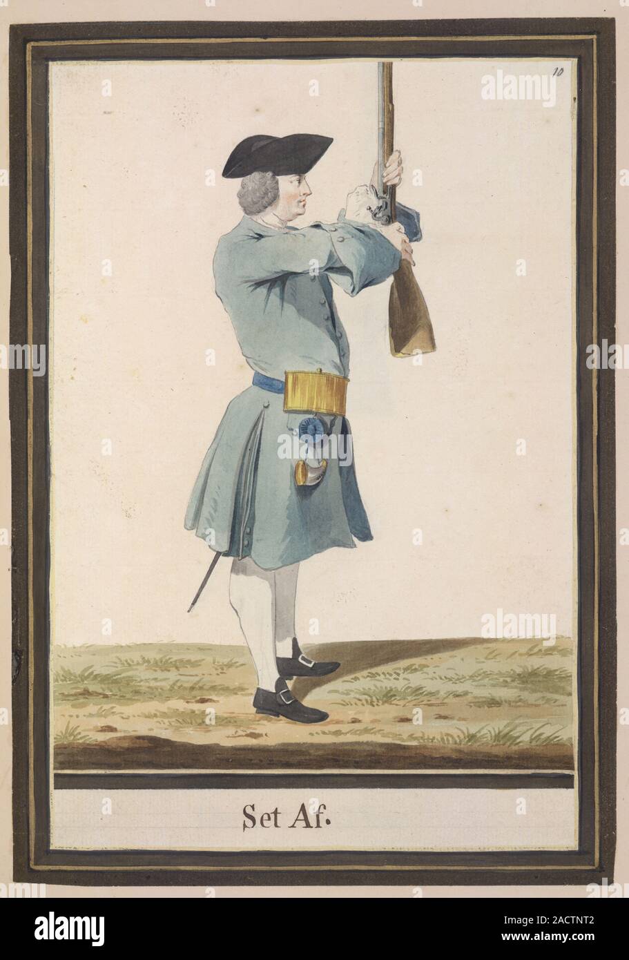 Soldier with musket, Image taken from Drawings of Dutch Military ...